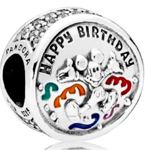 Pandora | Jewelry | Happy Birthday Pandora Mickey Charm Retired | Poshmark